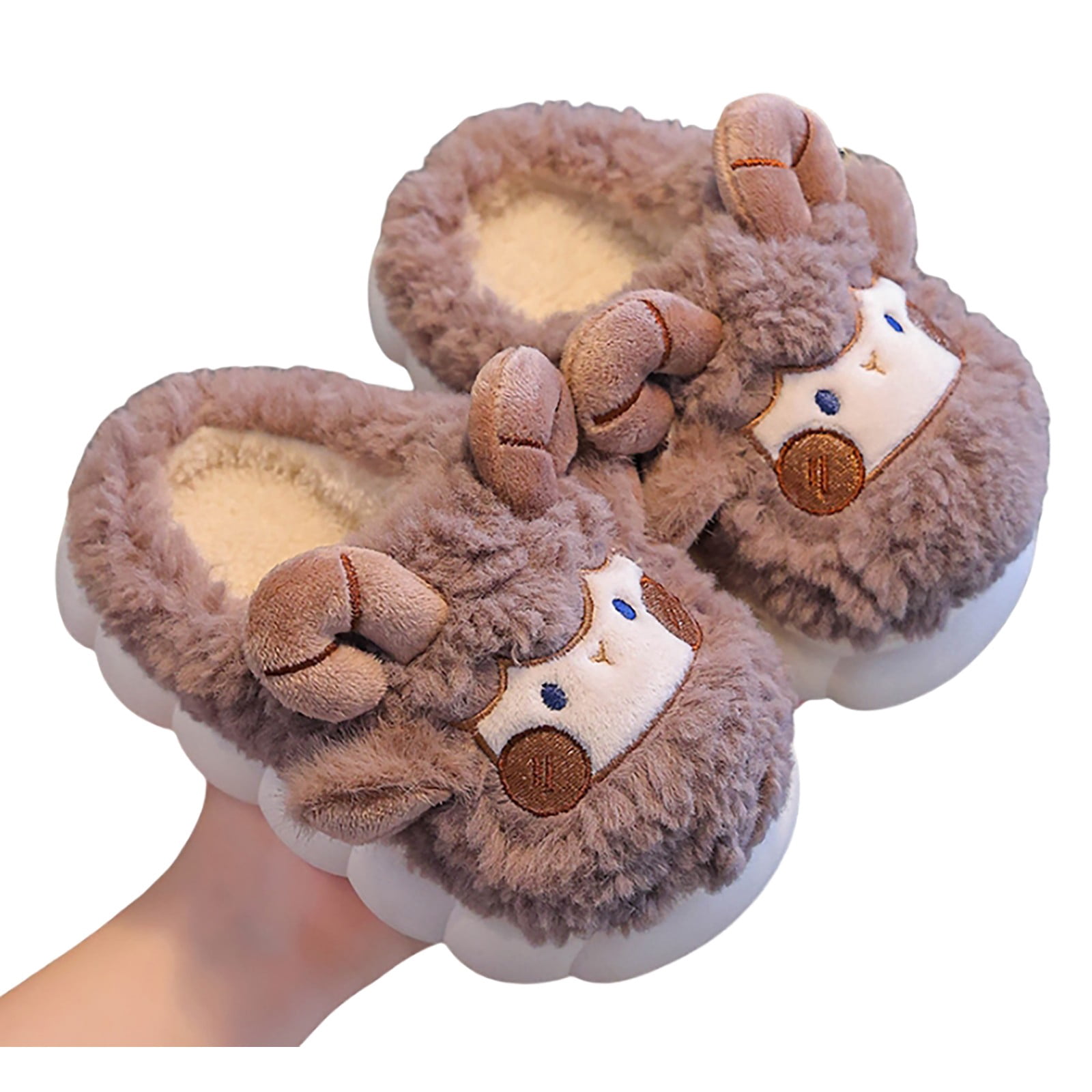 CAIXIA Slippers For Kids Size 1,Girls Slippers Winter Warm Shoes For ...