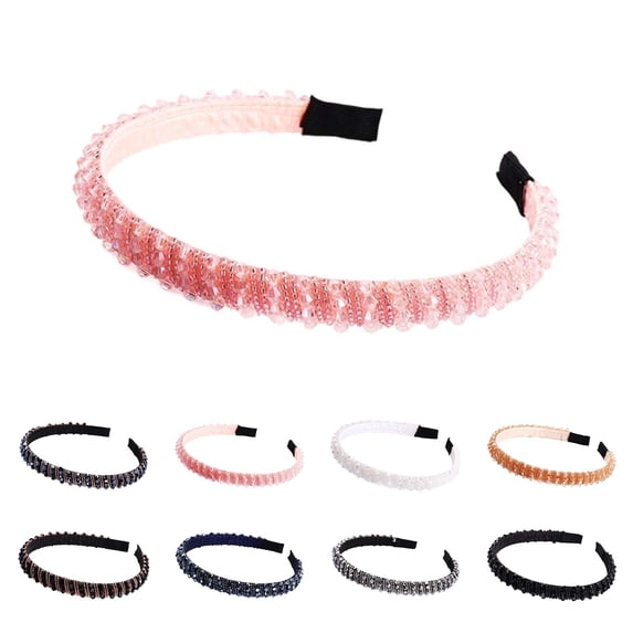 CAIXIA Sponge Edge Crystal Rhinestone Beaded Headband All Season ...