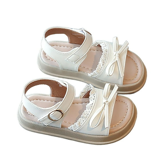 CAIXIA Summer Shoes For Girls Size 3 Girls' Bow Flat Sandals Versatile ...