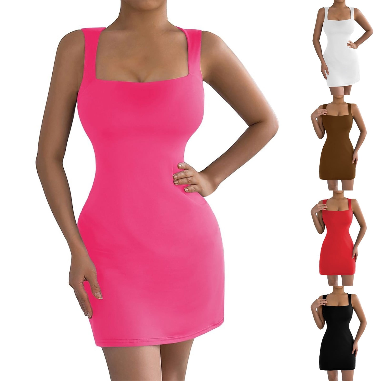 CAIXIA Summer Two Piece Sets For Women Women's Fitted Strapless Short ...