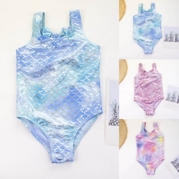 CAIXIA Swimsuit for Girls One Piece Size 6 Casual Polka Dot Soft ...