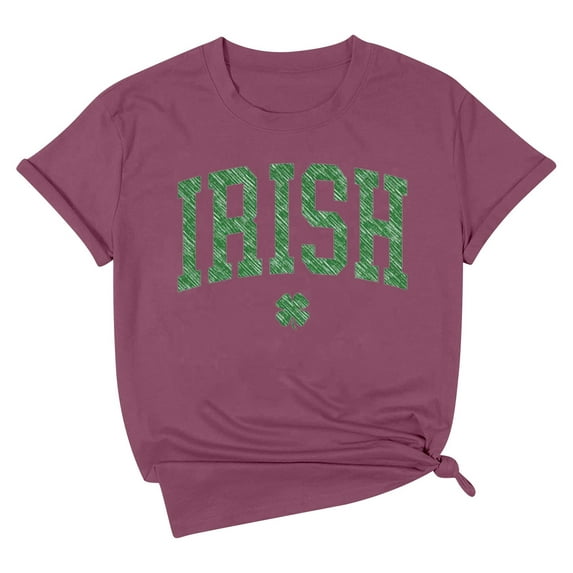 CAIXIA T Shirts for Women Saint Patricks Day Casual Short Sleeve ...