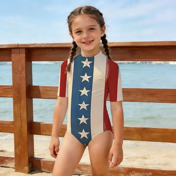 CAIXIA Teen Girl Period Swimsuits Bathing Suits Tie-Straps Tropical ...