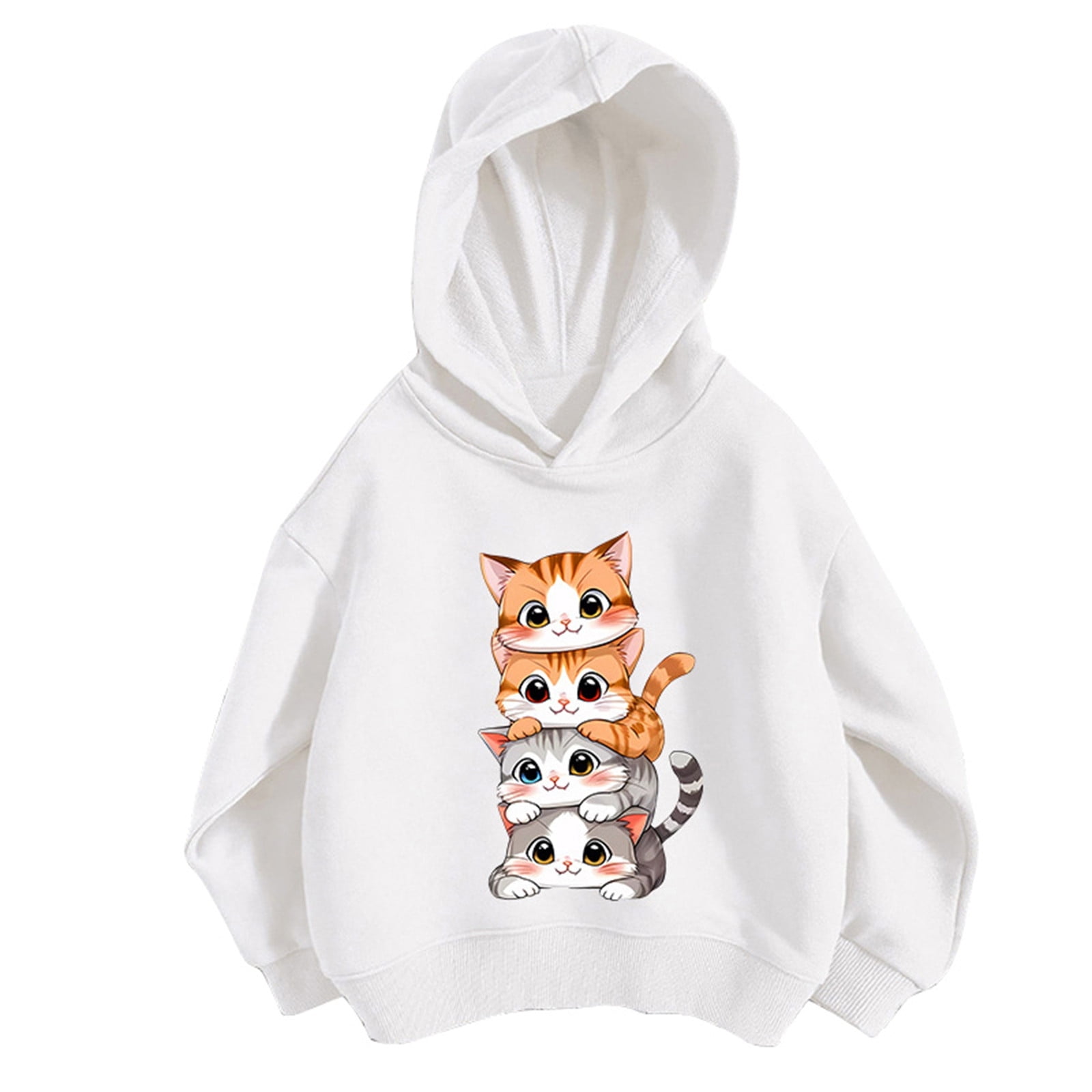 CAIXIA Teen Girls Hoodies,Kids Girls Sports Shirt Boy Girl Casual Cartoon Animals Print Hoodie ...