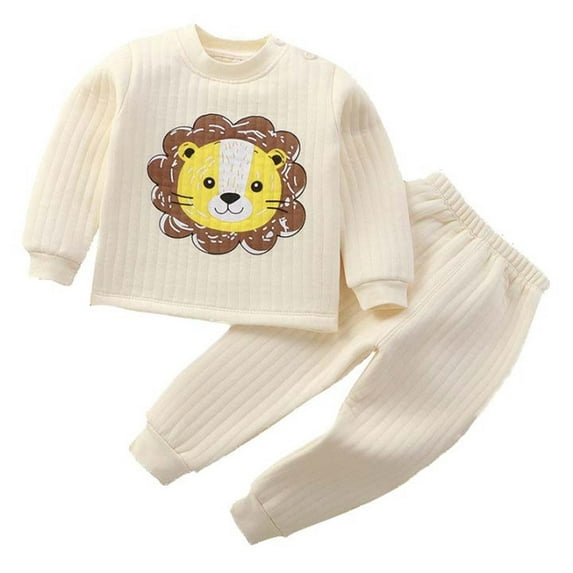CAIXIA Toddler Baby Boys Girls Pajamas,Matching Items Kids Girls Boys Autumn/winter Warm Flannel ...