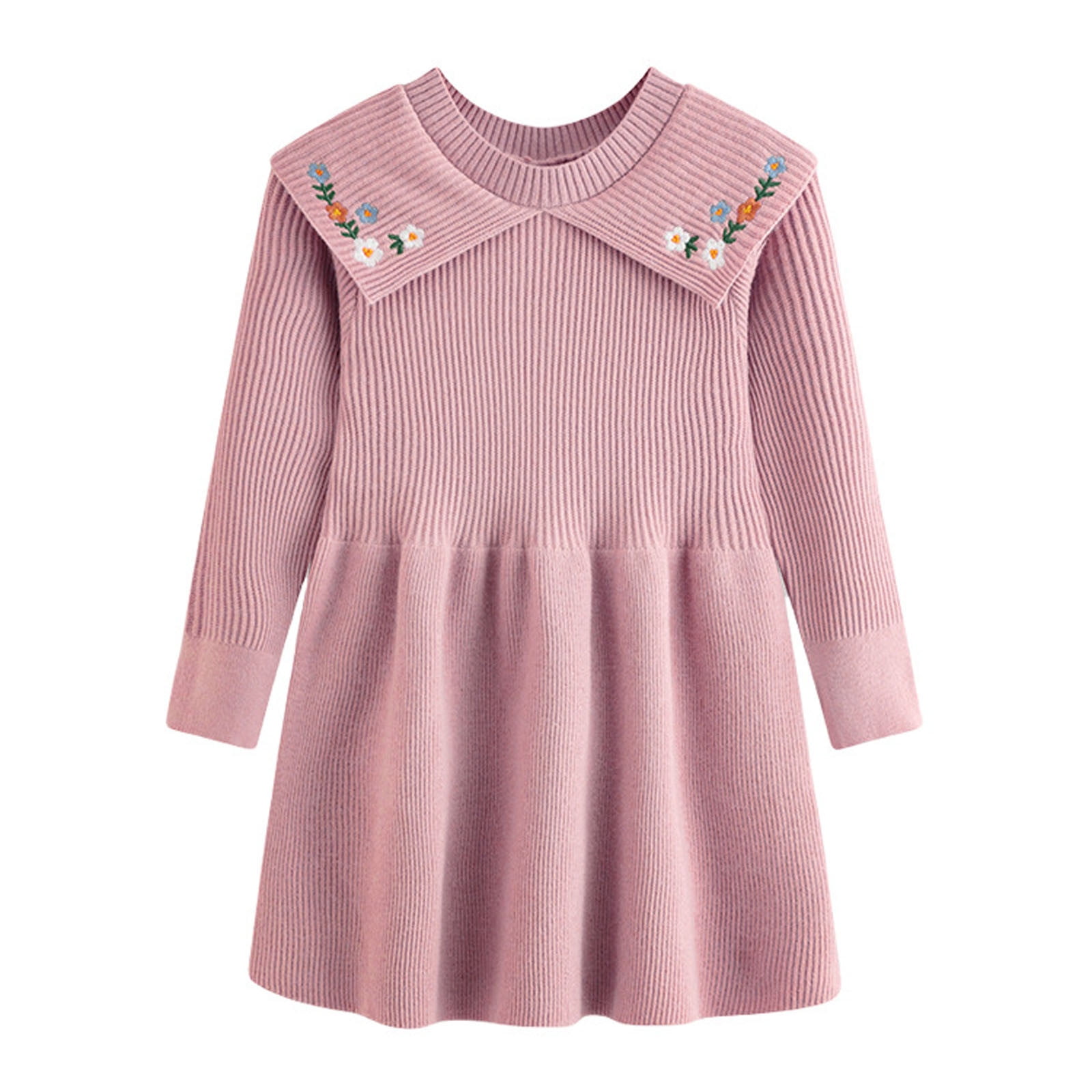 CAIXIA Toddler Sweatshirts Girl,Girls Knitted Sweater Dress With ...