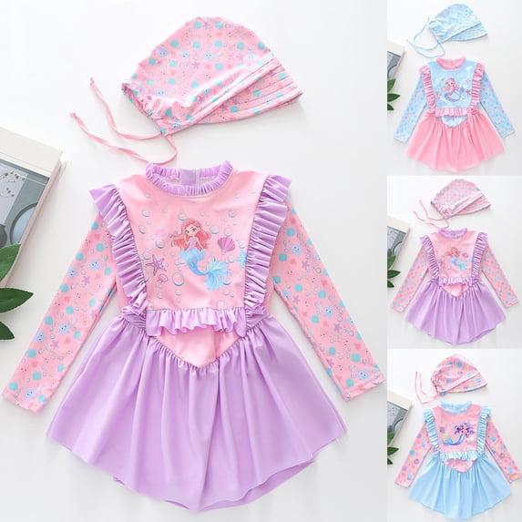 CAIXIA Toddler Swimsuit Girl 3t Fashion Floral Breathable Rash Guard ...