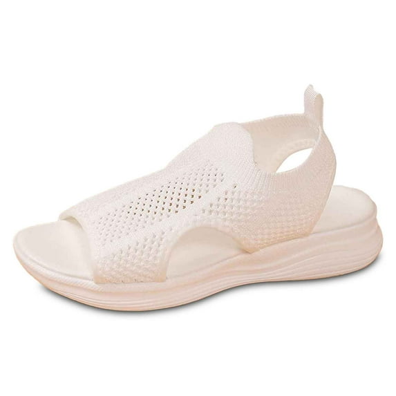 CAIXIA Wedge Sandals For Women Women's Open Toe Casual Sandals ...