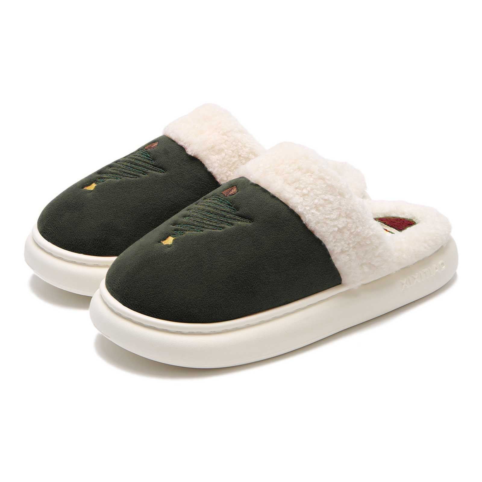 CAIXIA Women Arch Support Slippers – House Bedroom Slippers for Woman ...