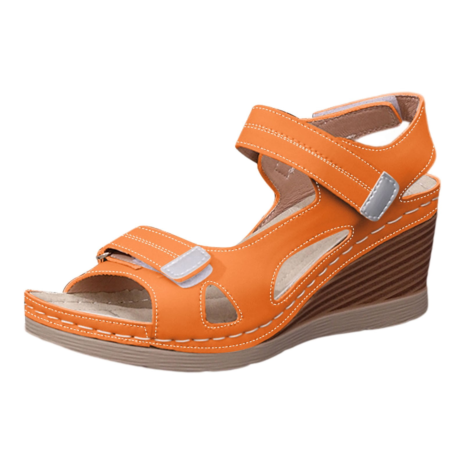 CAIXIA Women'S Sandals Stylish Women's Platform Slide Sandals with ...