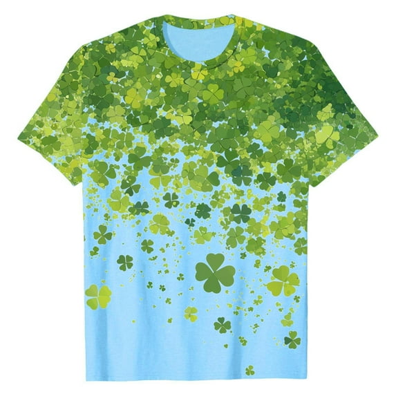 CAIXIA Women T Shirts Loose Fit Saint Patricks Day Short Sleeve Tshirts ...