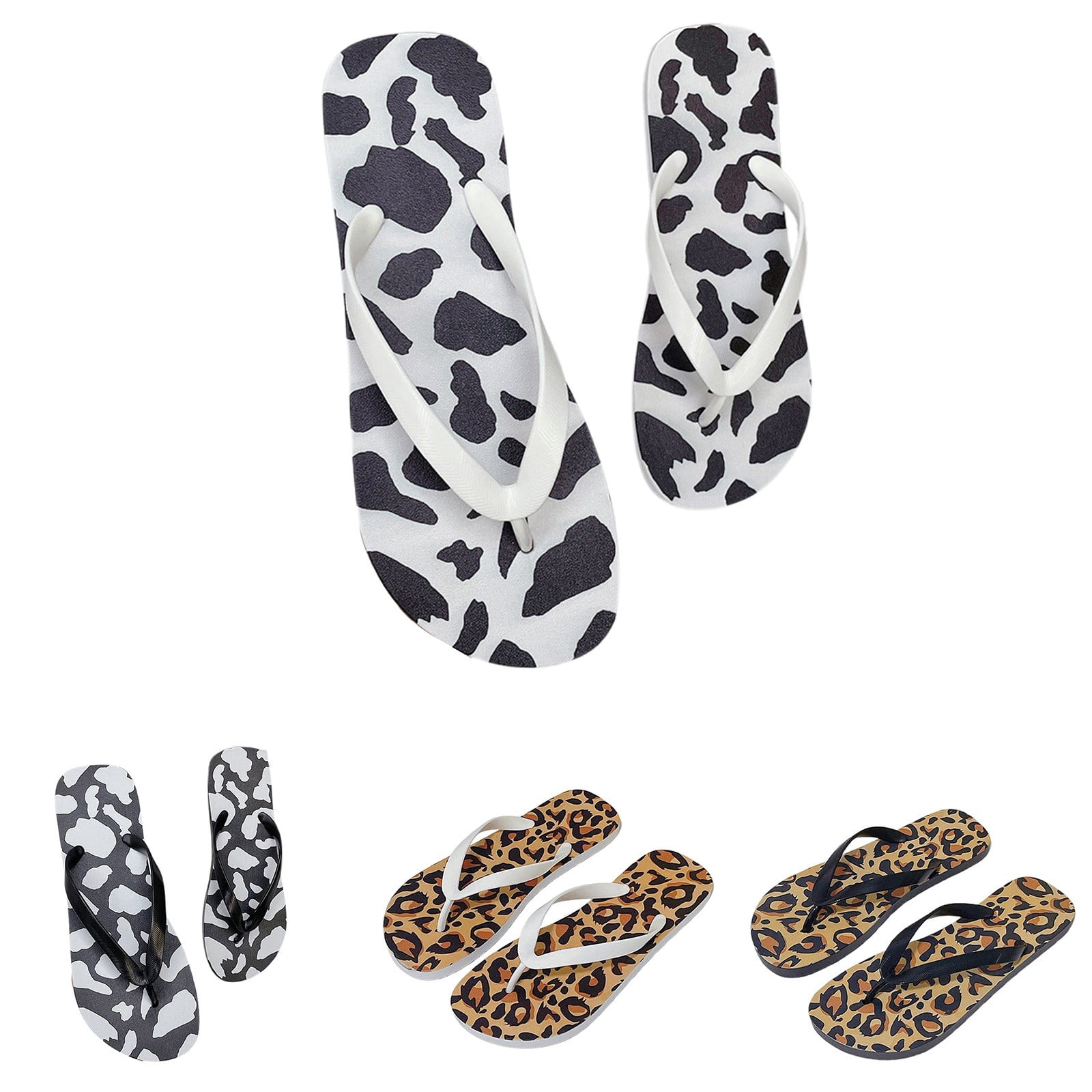 CAIXIA Women's Classic Flip Flops, Comfortable Thong Sandals for Women ...