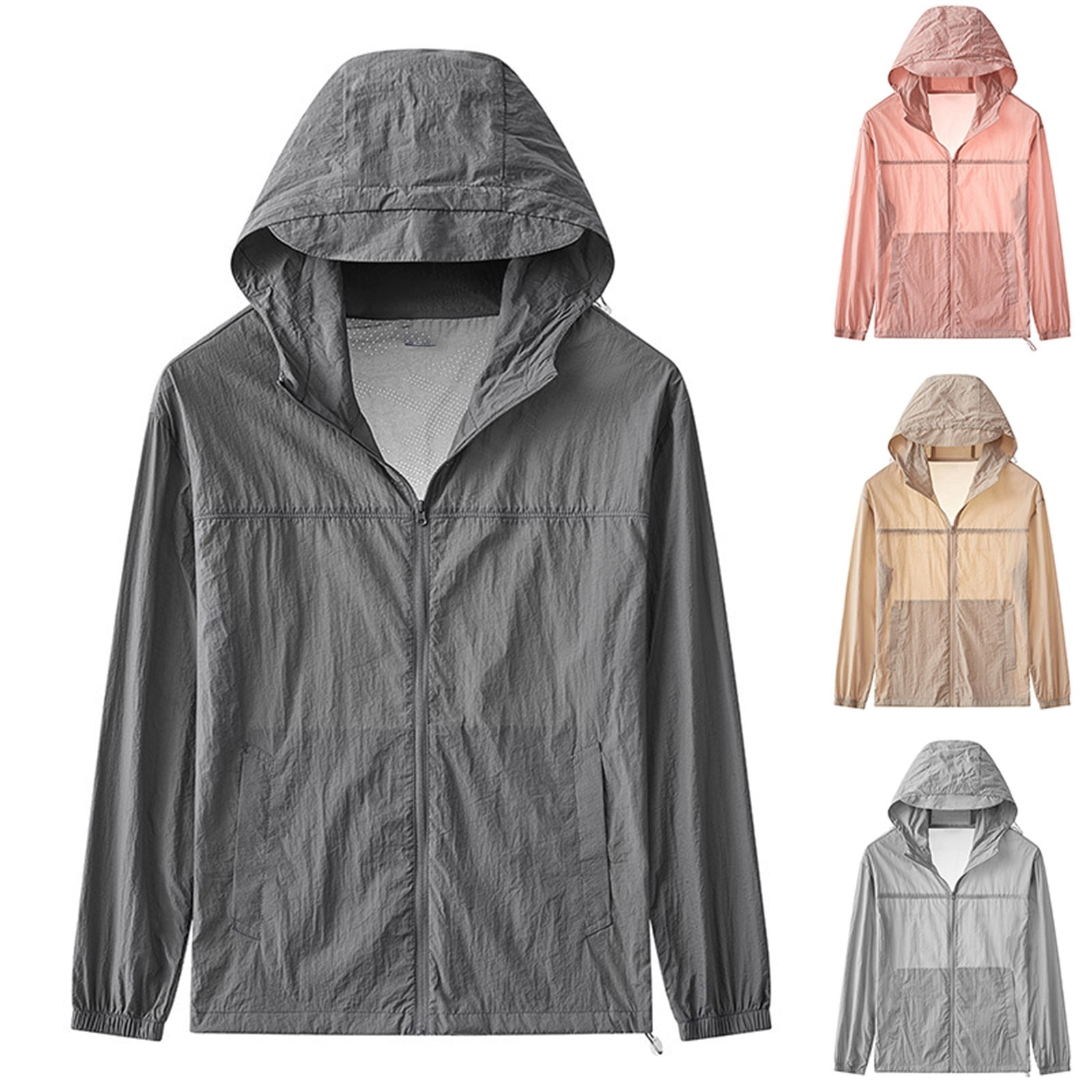CAIXIA Women's Upf 50+ Lightweight Athletic Jacket Summer Long Sleeve ...