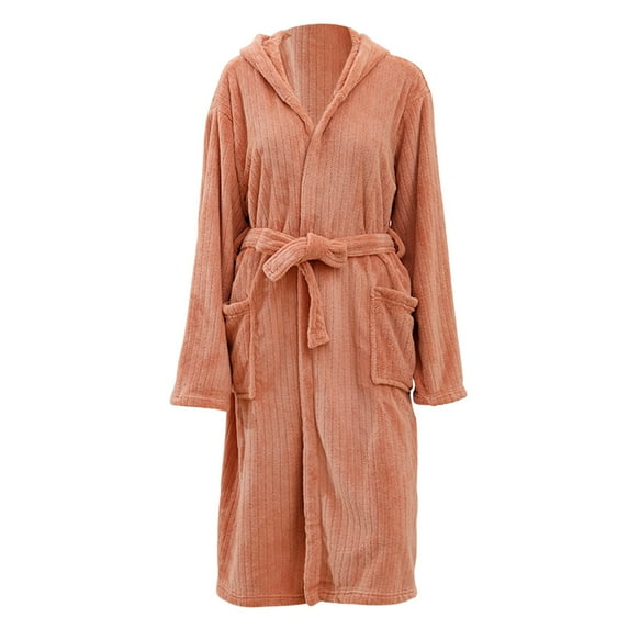 CAIXIA Womens' Robes Coral Velvet Women's Bathrobe Soft Absorbent Towel ...
