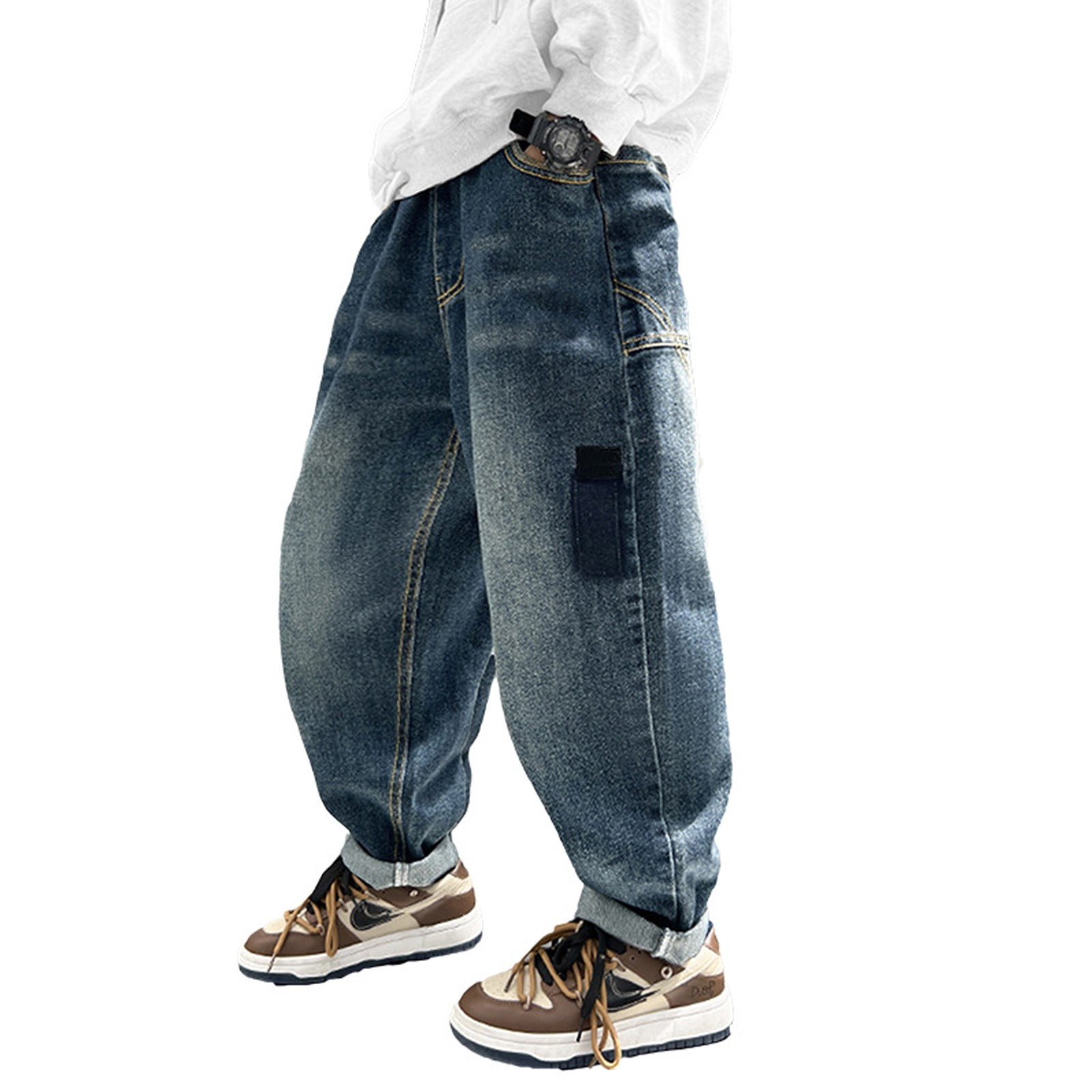 CAIXIA Y2K Jeans,Trendy Casual Wear For Everyday Comfort Loose Fit ...