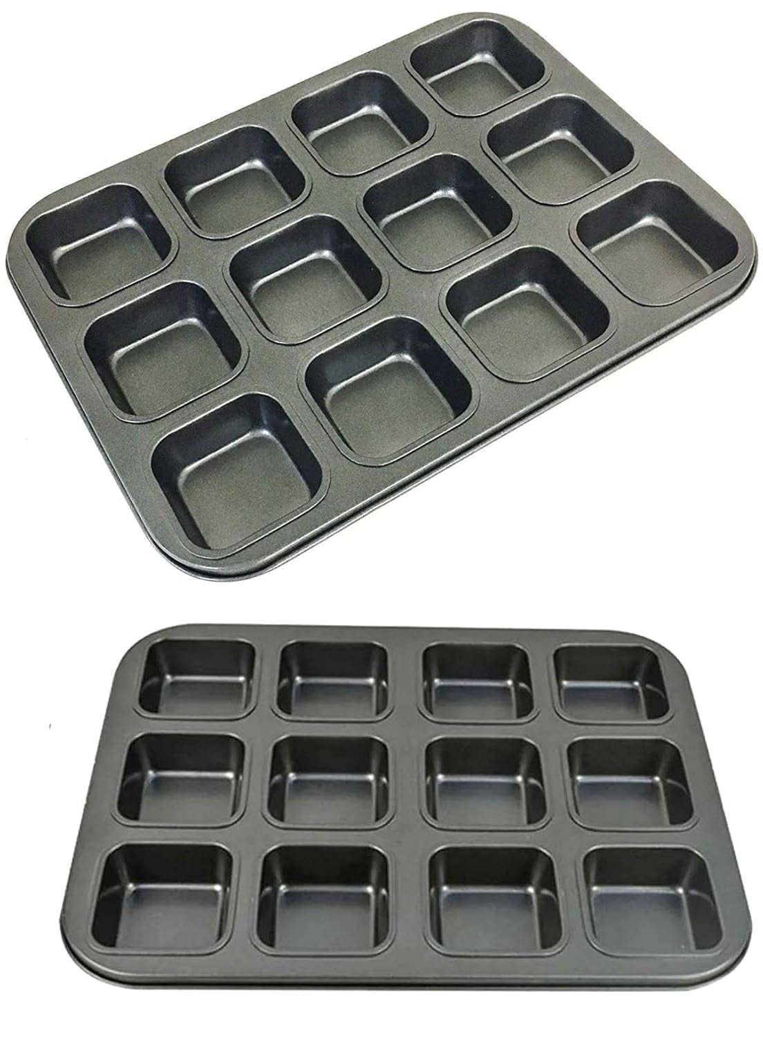 CAKE DECOR Brownie Tray NonStick Carbon Steel Bakeware EasyRelease and ...