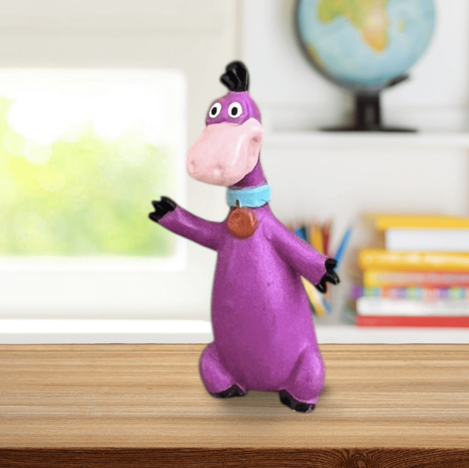 CAKE TOPPER 1987 Flintstones 2” Purple Dino Fruity Pebbles Promo Figure ...
