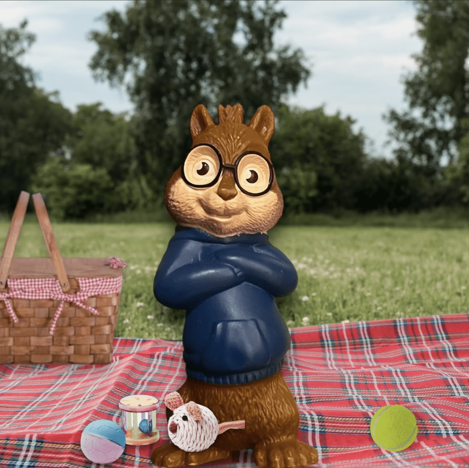 CAKE TOPPER Alvin & the Chipmunks Squeakquel Simon Figure Figurine ...