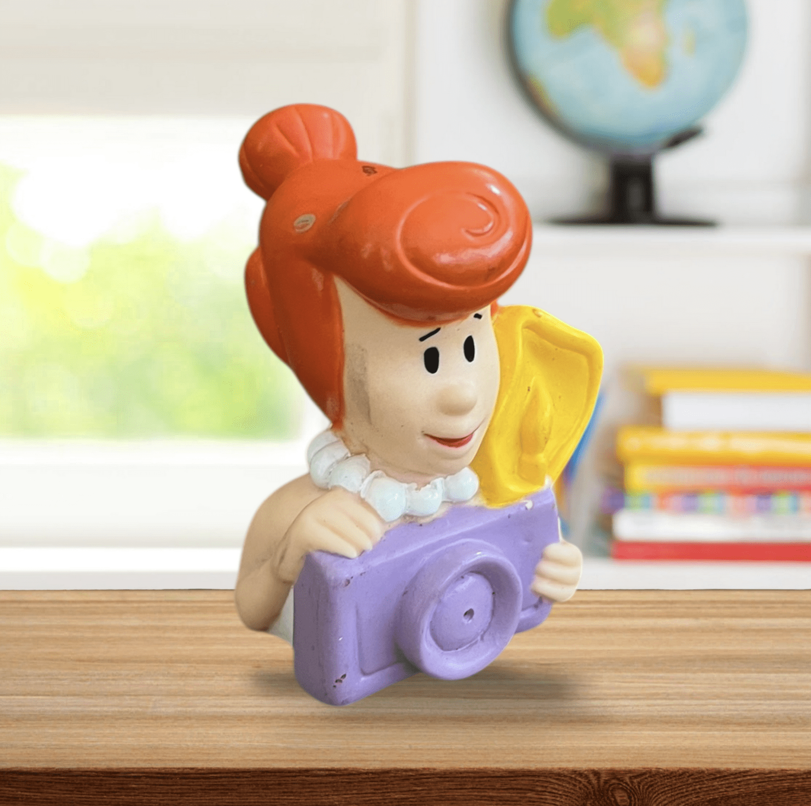 CAKE TOPPER FLINTSTONES WILMA FUN Flintstone Hold Camera Figure ...