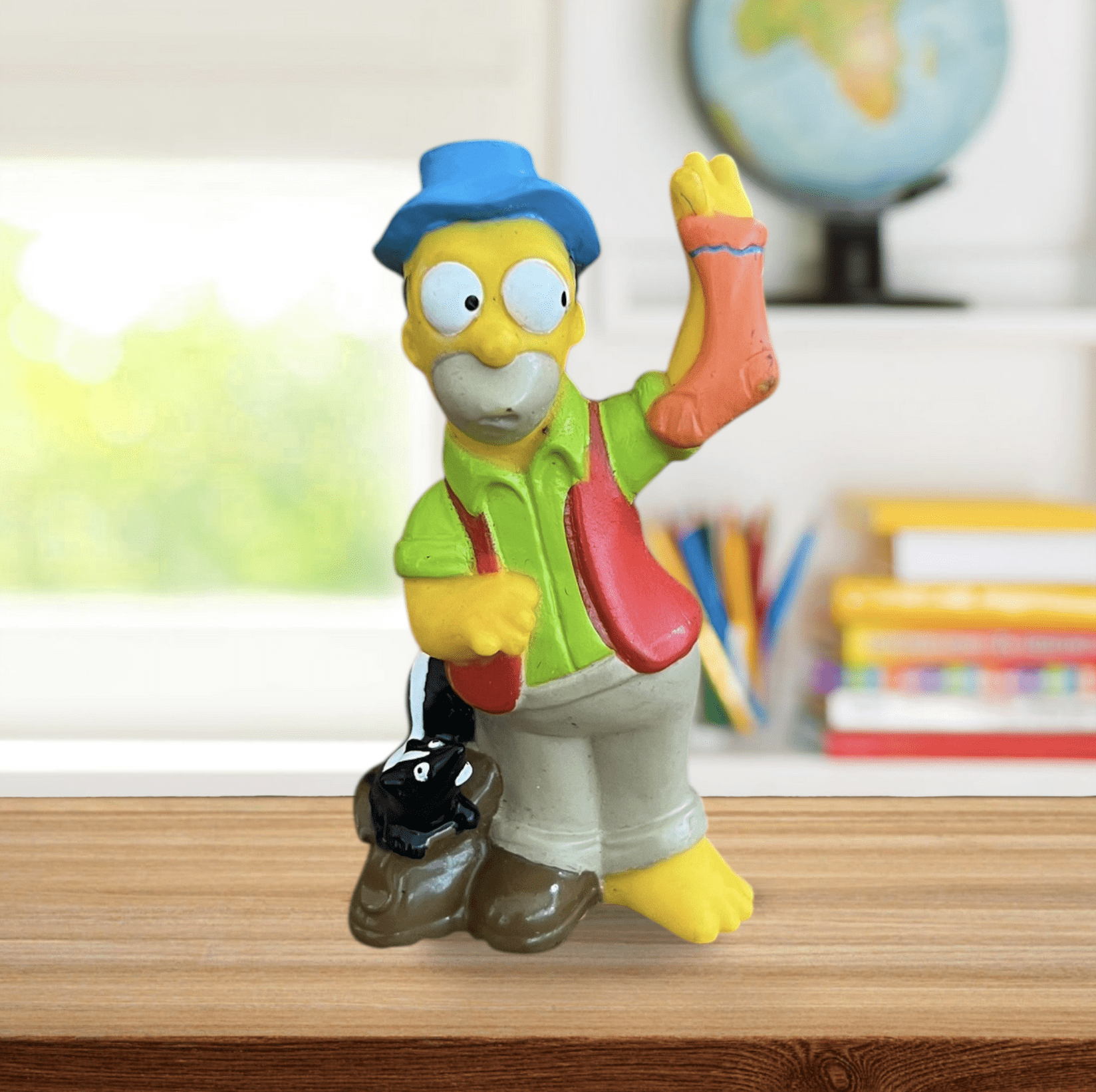 CAKE TOPPER Simpsons HOMER SIMPSON Figure SKUNK Camping Smelly Sock ...