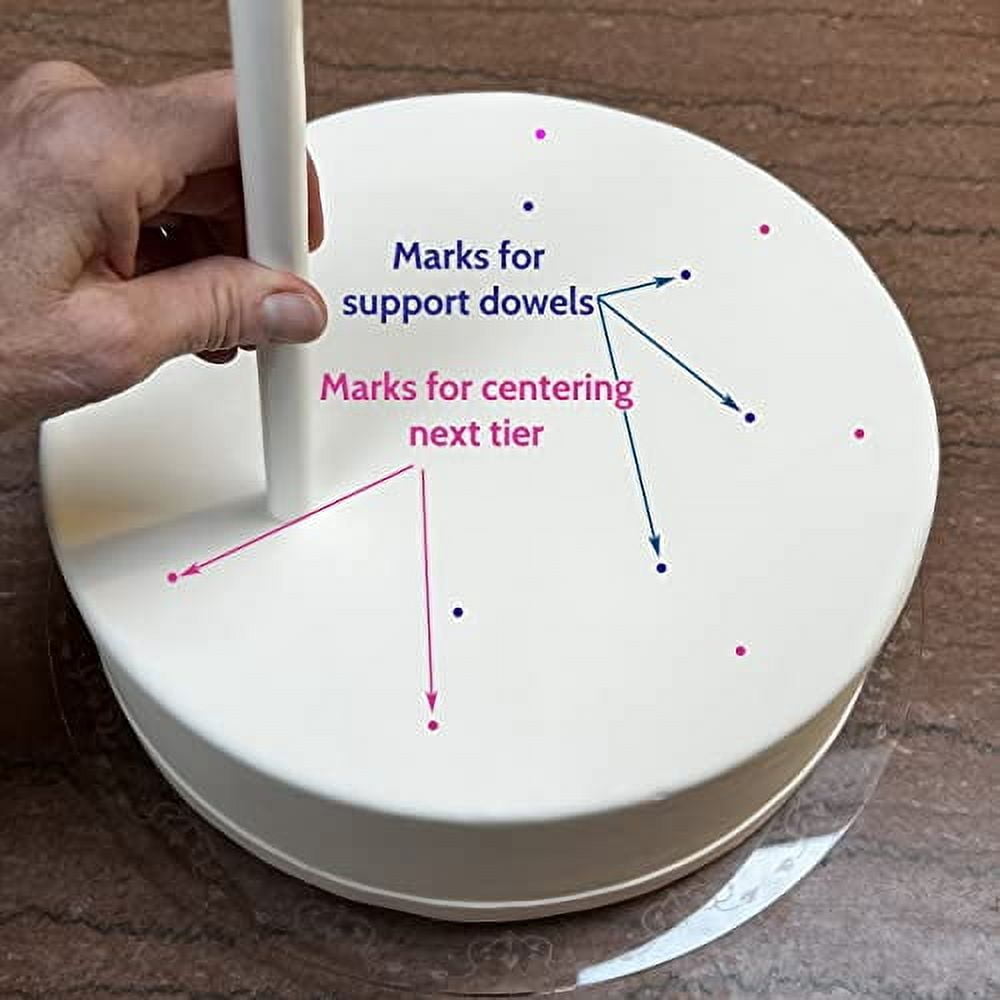 CAKESAFE Square Tier Ruler for Cake Decorating – Cake Centering and ...