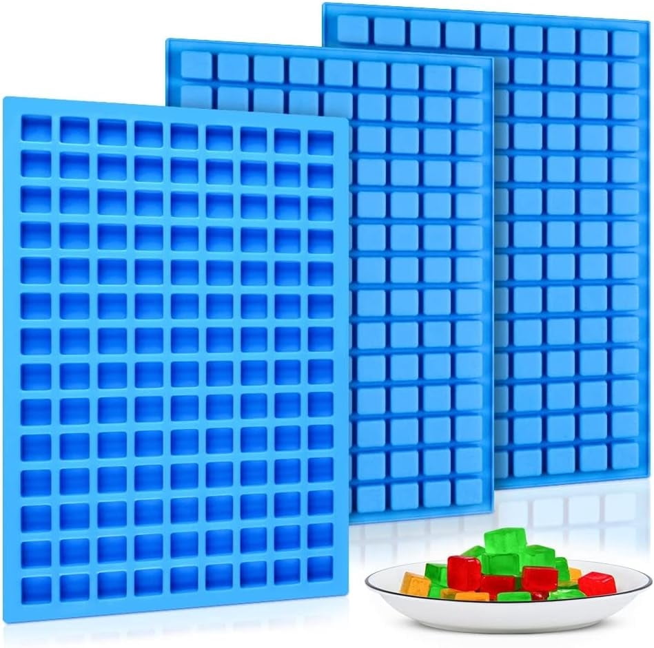 CAKETIME Square Silicone Candy Molds - Mini Silicone Molds for Hard ...