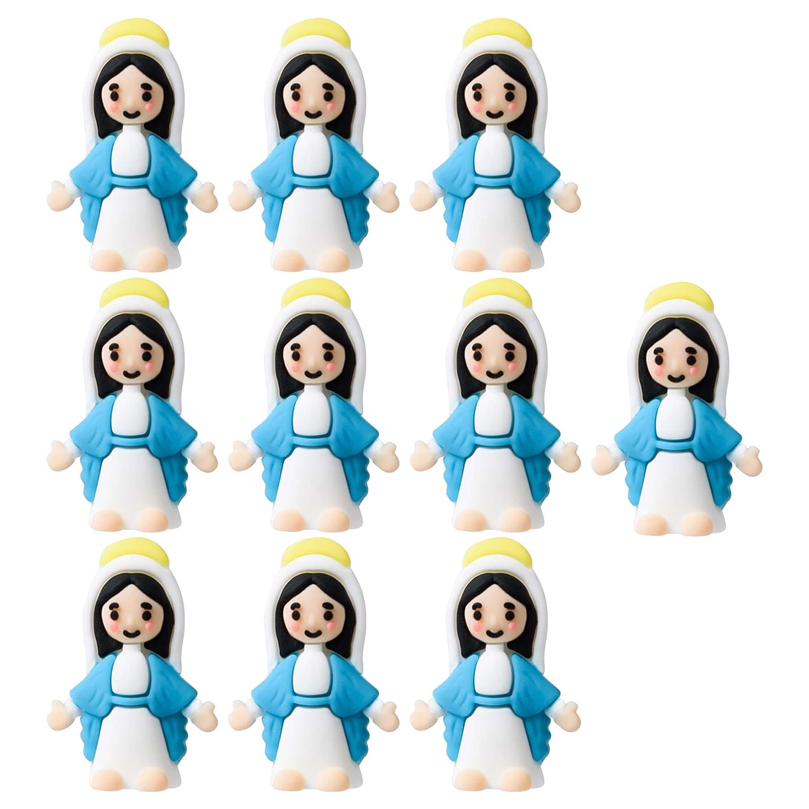 CAKVIICA Little Virgin Mary Figurines Miniature Virgin Mary Doll To ...
