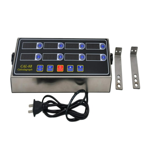 CAL-8B Portable Calculagraph 8 Channel Digital Timer Kitchen Cooking ...