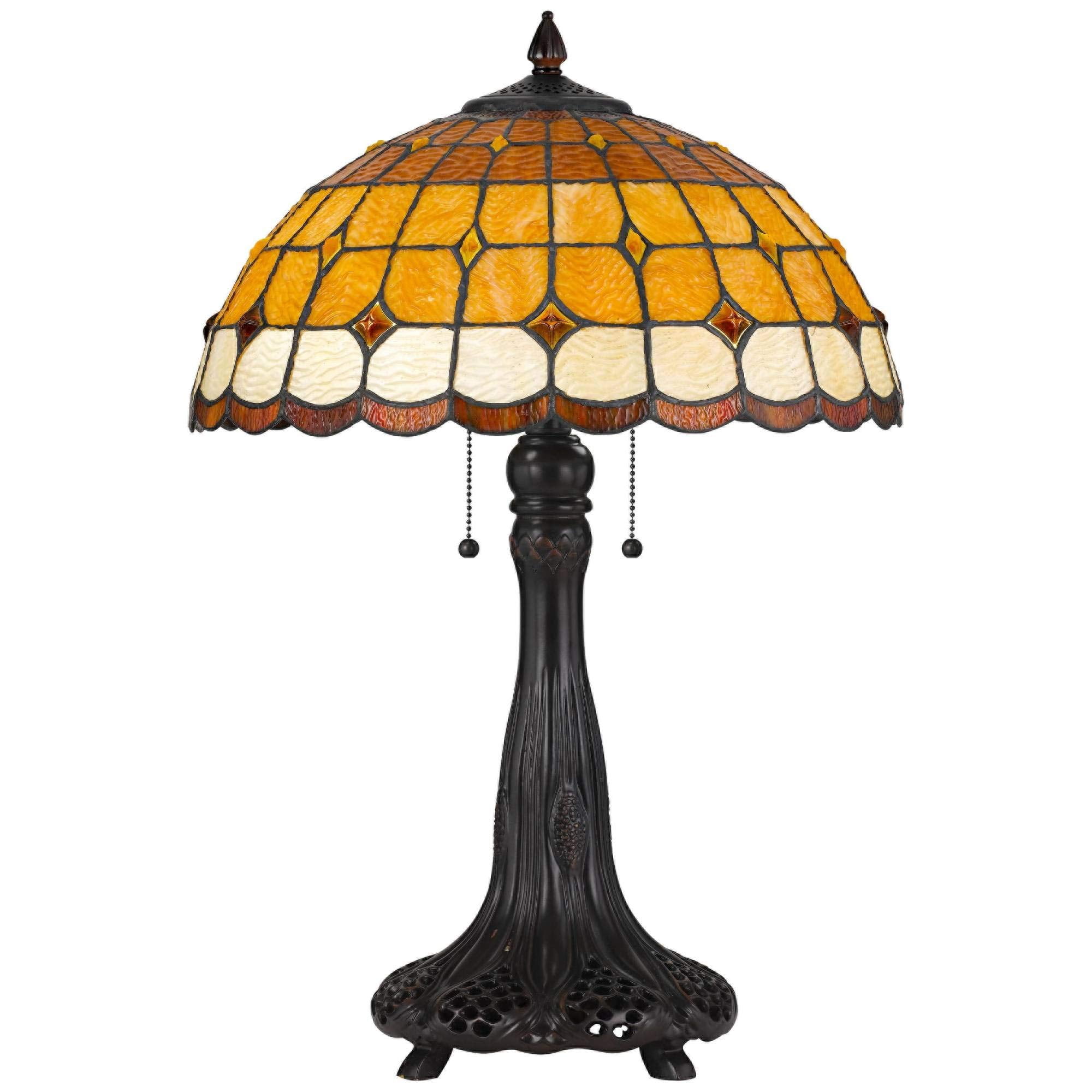 Cal Lighting, 60W X 2 Tiffany Table Lamp - Walmart.com