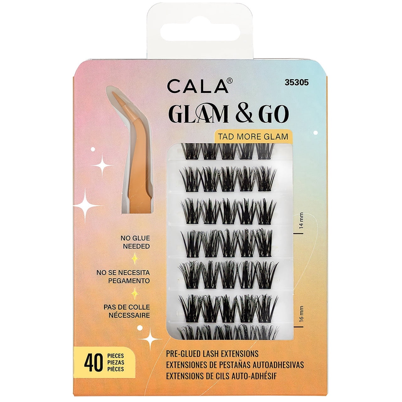 CALA Glam & Go, Tad More Glam Pre-Glued Lash Clusters - Walmart.com