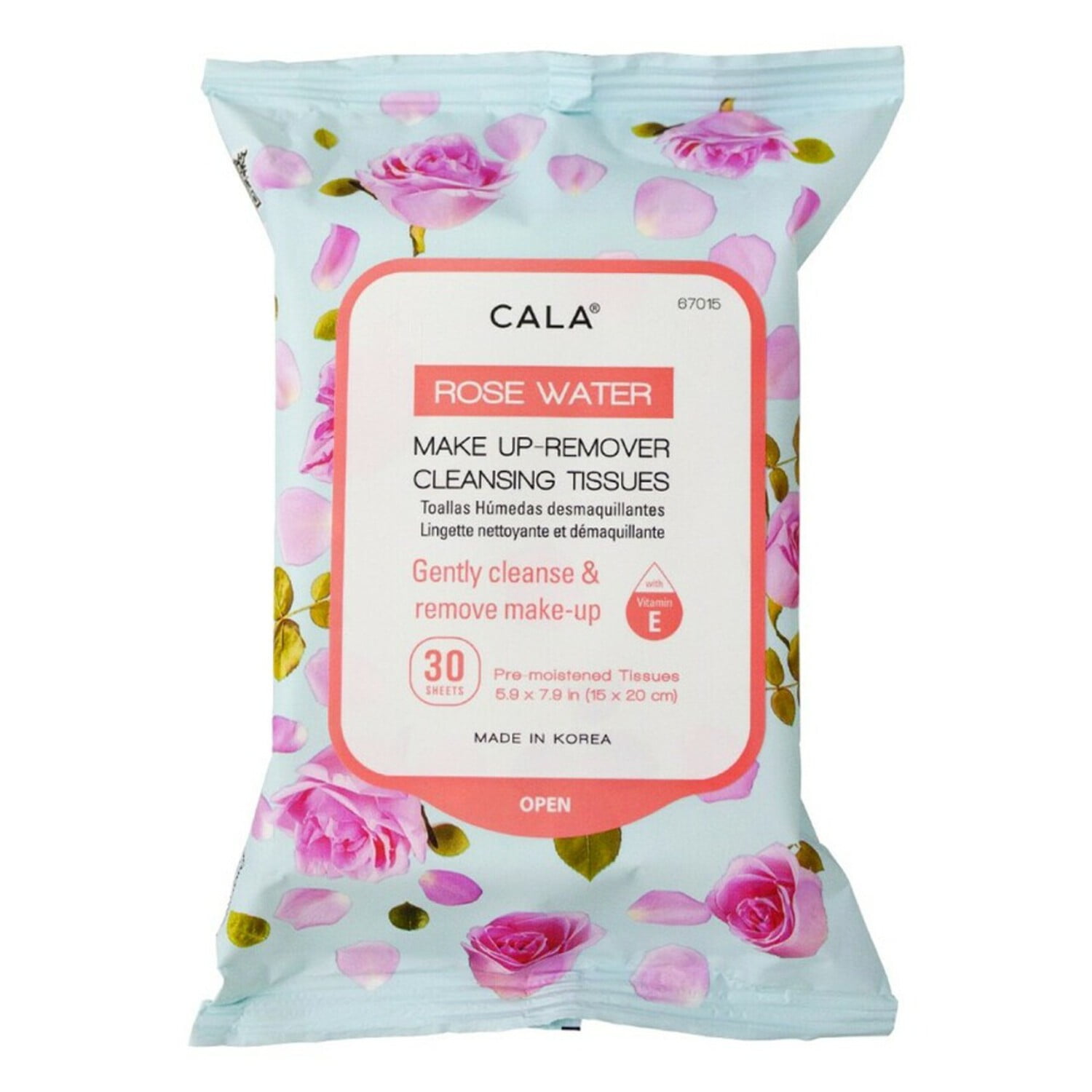 CALA Makeup Remover Cleansing Tissues ROSEWATER - Walmart.com