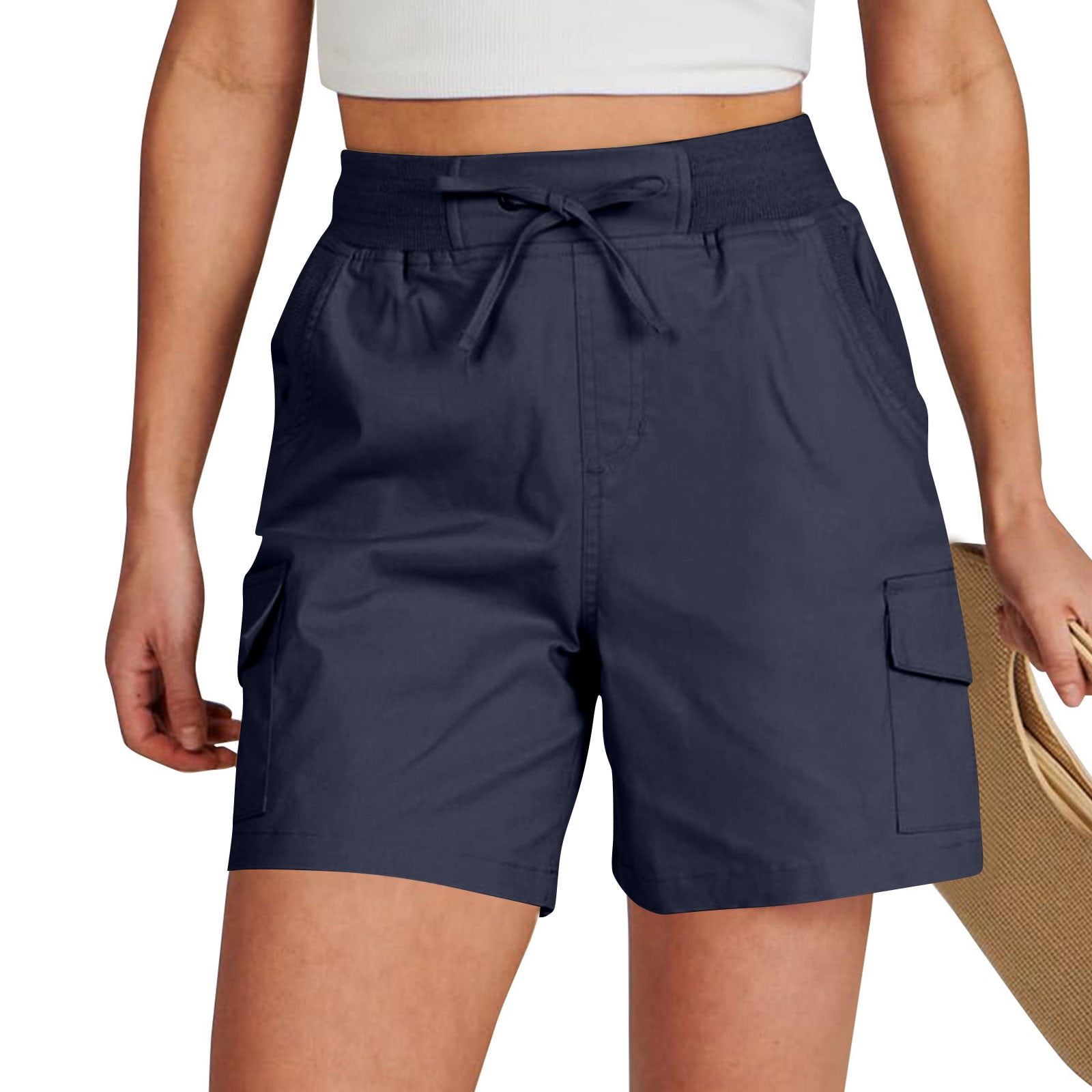CALAFEBILA Womens Cargo Shorts with Multiple Pockets,Womens Fashion ...