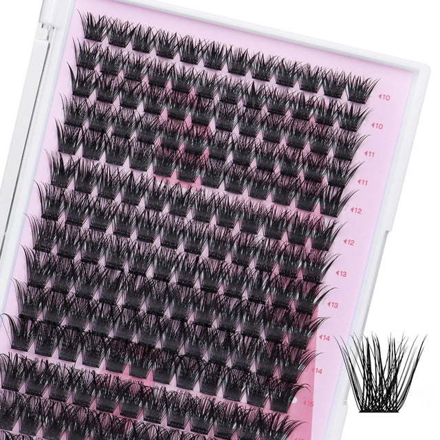 CALAILIS Lash Clusters 168Pcs D Curl Individual Lashes 56D-10-16Mix ...