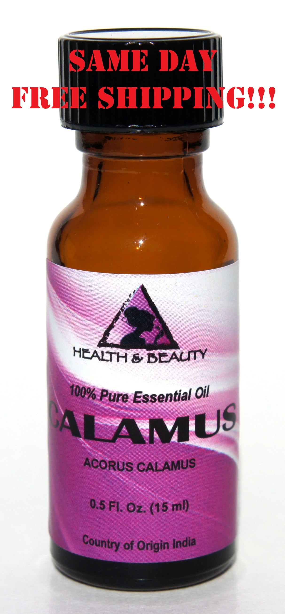 CALAMUS ESSENTIAL OIL AROMATHERAPY PURE NATURAL GLASS BOTTLE 0.5 OZ, 15 ...