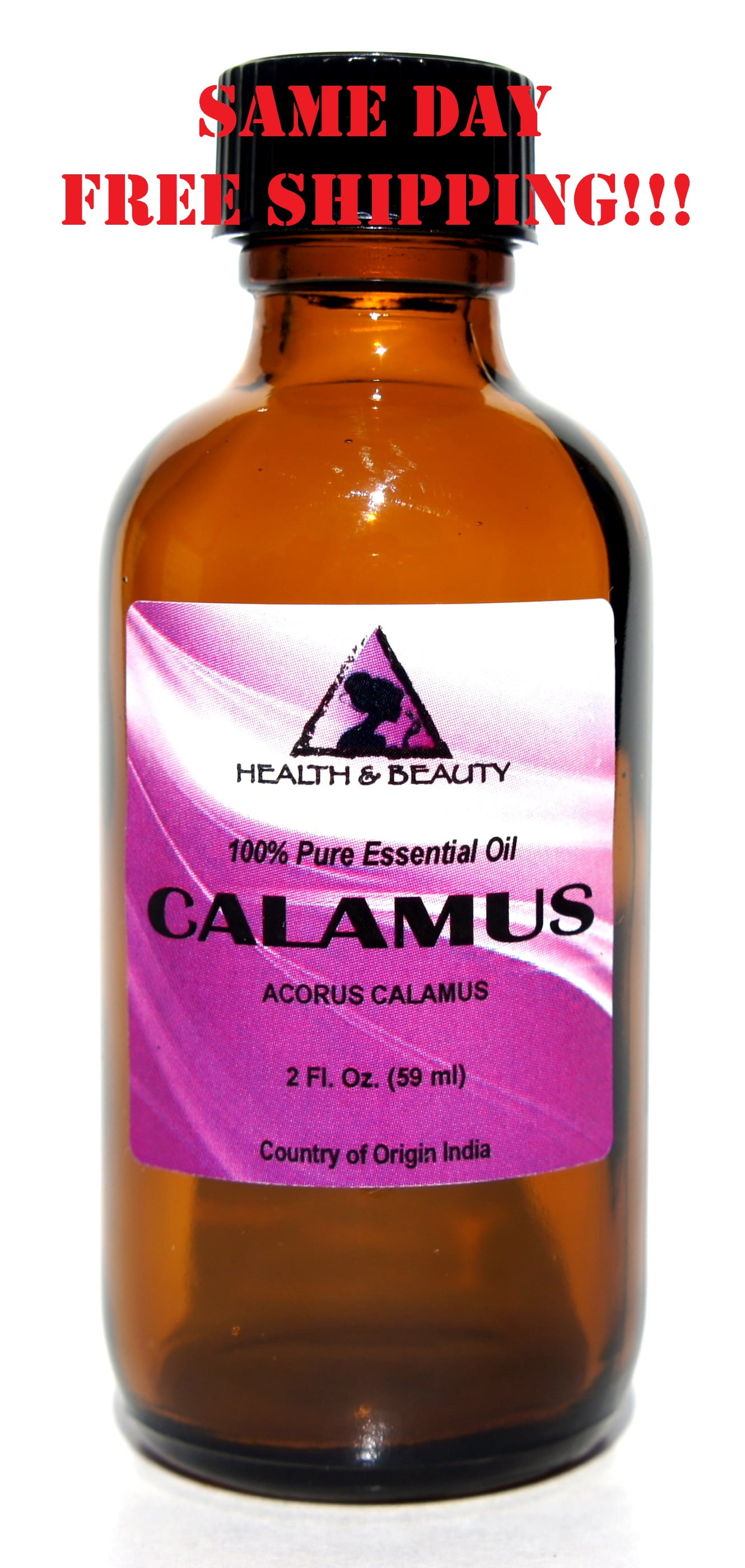 CALAMUS ESSENTIAL OIL AROMATHERAPY PURE NATURAL GLASS BOTTLE 2.0 OZ 59 ...
