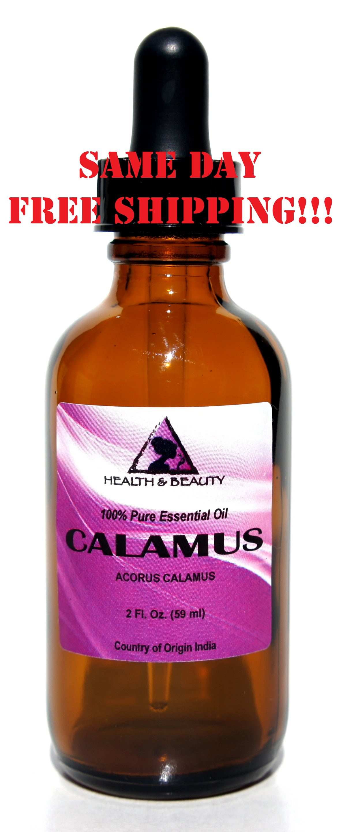 CALAMUS ESSENTIAL OIL AROMATHERAPY PURE NATURAL GLASS DROPPER 2.0 OZ ...