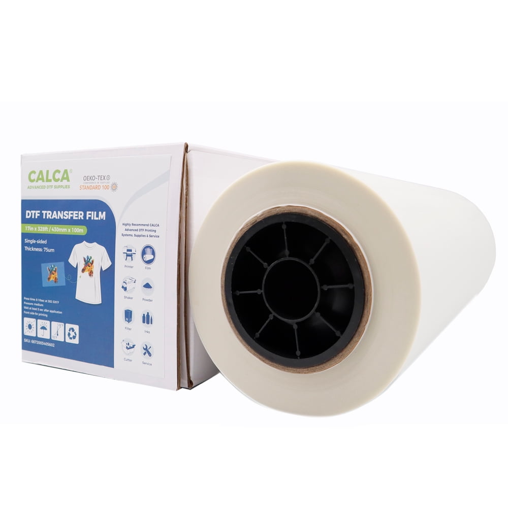CALCA DTF Film Roll 17in x 328ft Direct to Film DTF Transfer Film PET ...