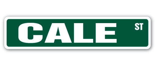 CALE Street Sign Childrens Name Room Sign | Indoor/Outdoor | 36" Wide ...
