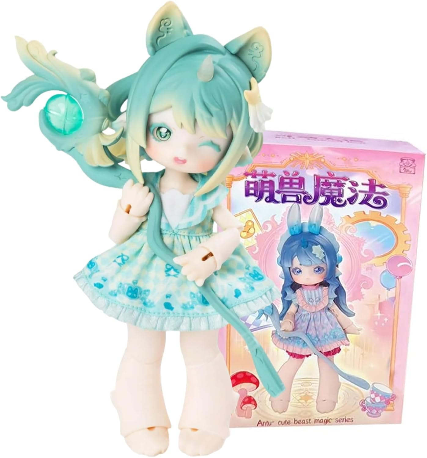 CALEMBOU BJD Blind Box, Cute Beast Magic Series 18cm Ball Jointed Doll ...