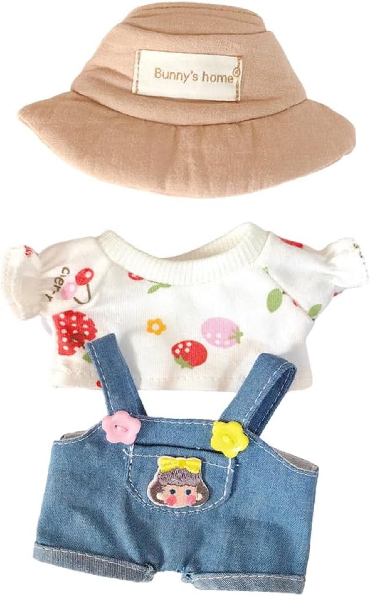 CALEMBOU Plush Doll Clothes, Cute Plush Dolll Clothes Suit for 10cm ...