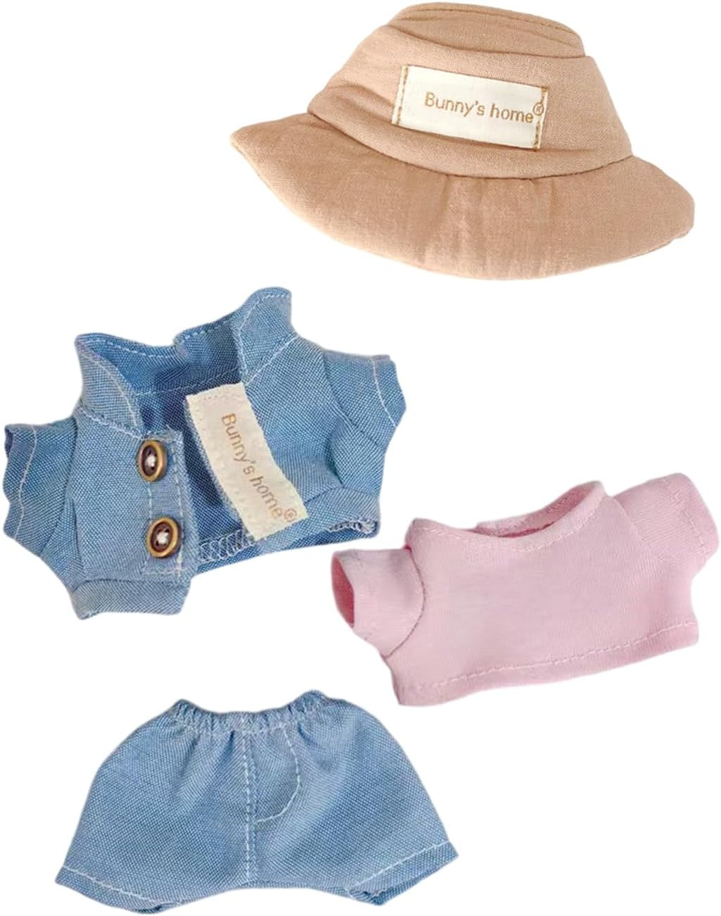 CALEMBOU Plush Doll Clothes, Cute Plush Dolll Clothes Suit for 6 Inches ...