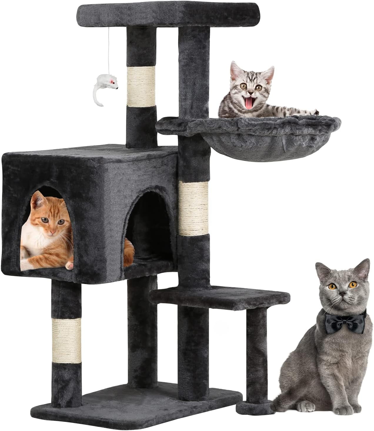 CALEMI Cat Tree 36 inch Tall Cat Tower for Indoor Cats with Cat ...