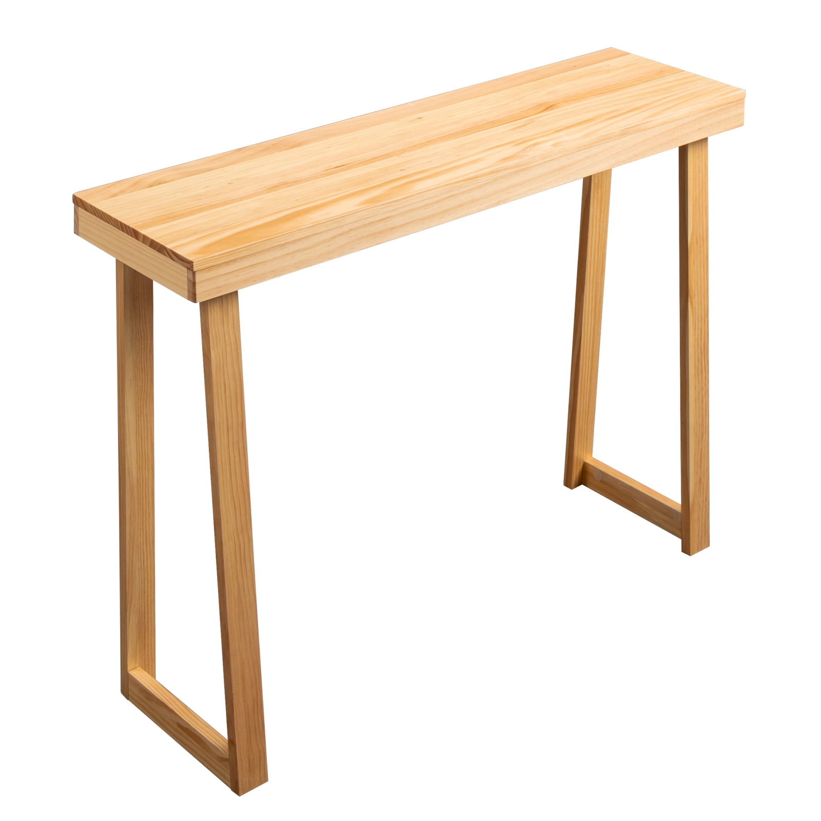 CALEMI Plank+Beam Solid Wood Console Table,Sofa Table, Narrow Entryway ...