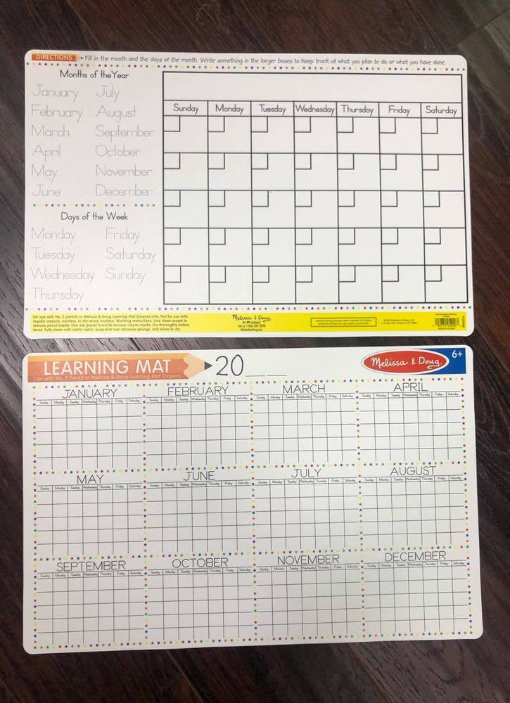 Learning Mat Calendar [5020] - Walmart.com