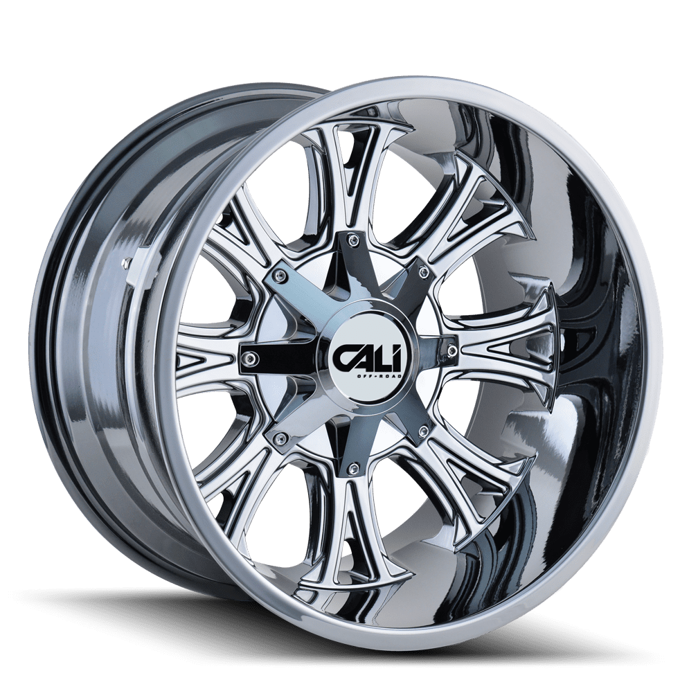 CALI OFF-ROAD AMERICANA-9101 22X14 8X165.1/8X170 -76ET 130.8CB CHROME ...