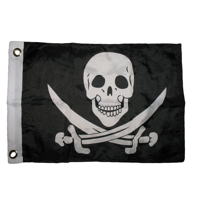 CALICO Pirate Jack Rackham Banner Flag 12"x18" Boat Dorm Cave Nautical ...