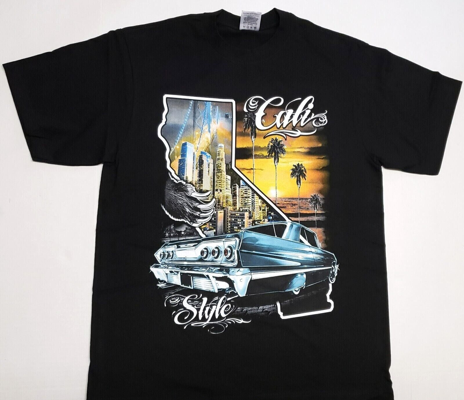 CALIFORNIA LOWRIDER T-shirt Cali Style Low Rider Urban Streetwear Men's ...
