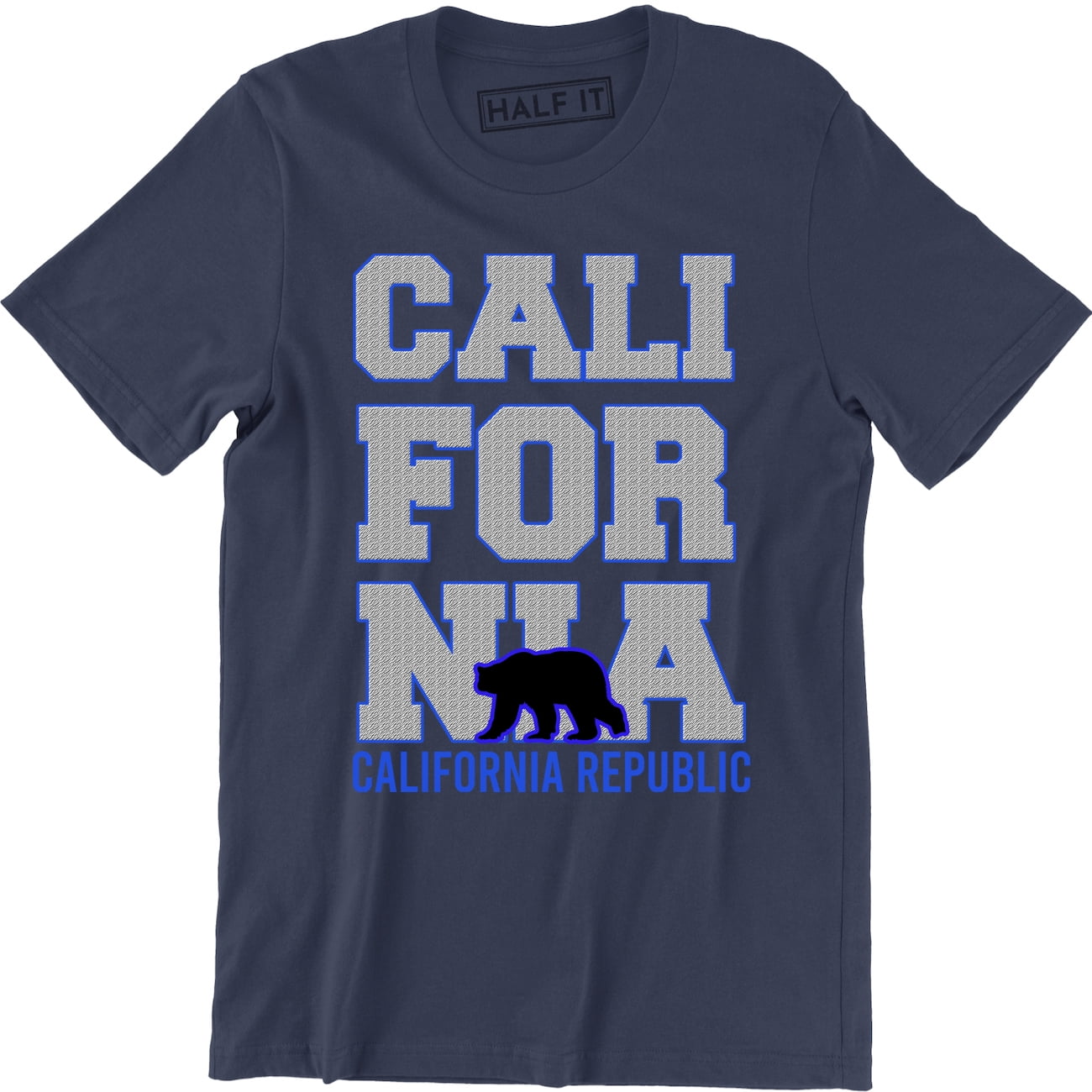 CALIFORNIA Republic Men Top Cali Grizzly Bear CA Flag Souvenir State ...