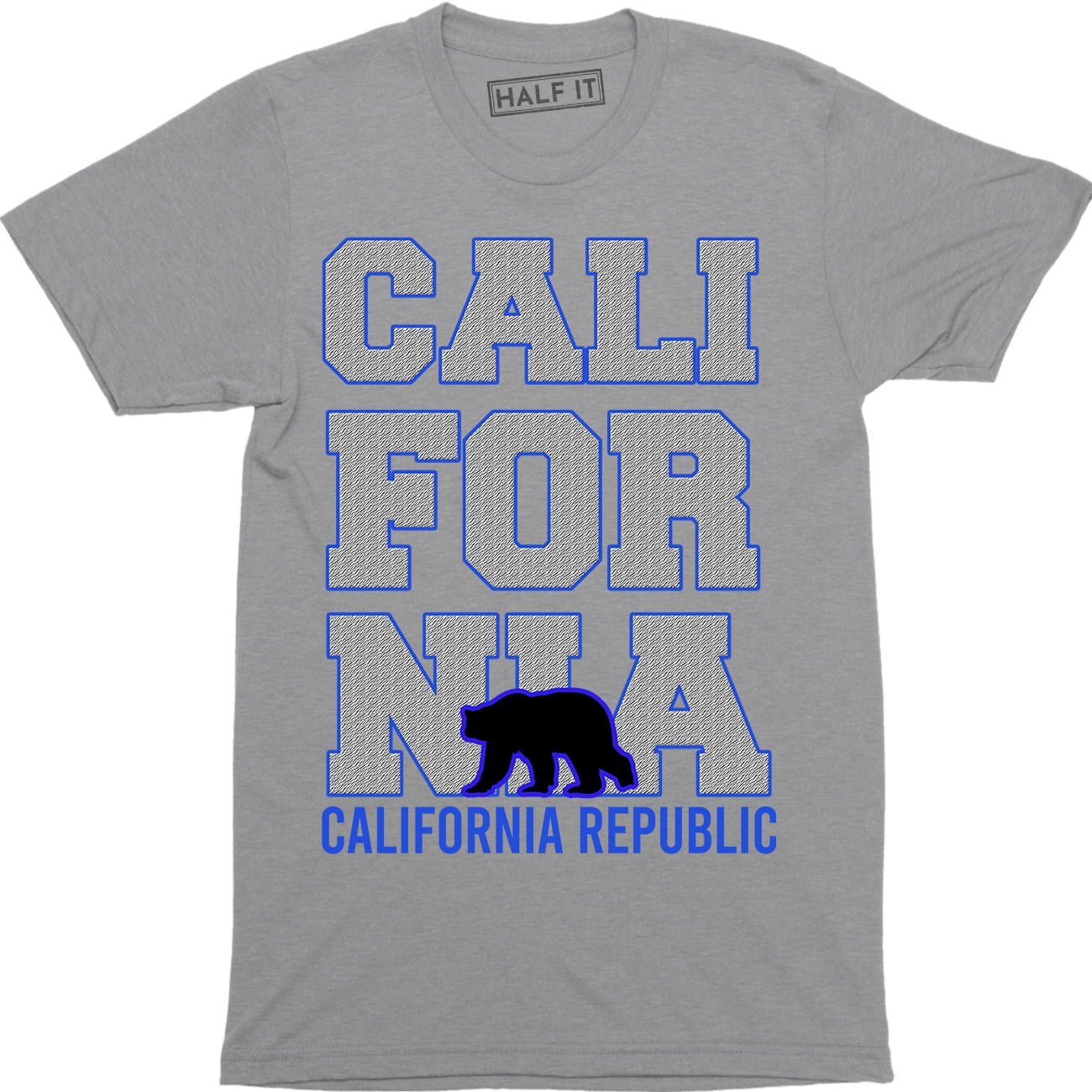 CALIFORNIA Republic Men Top Cali Grizzly Bear CA Flag Souvenir State ...