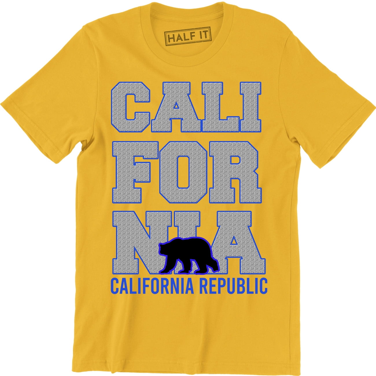 CALIFORNIA Republic Men Top Cali Grizzly Bear CA Flag Souvenir State ...